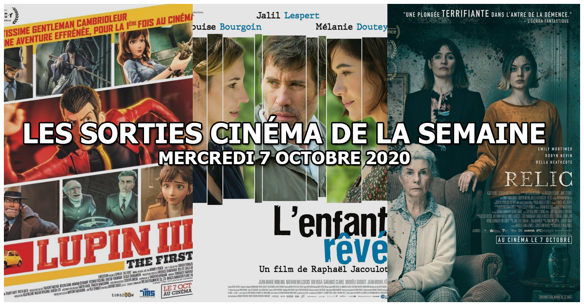 Les sorties cinéma de la semaine - mercredi 7 octobre 2020